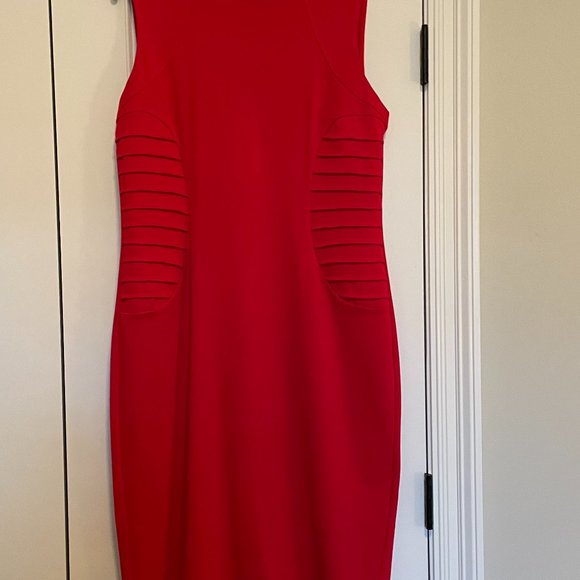 Dresses | Spense Red Midi Dress Size 14 | Poshmark